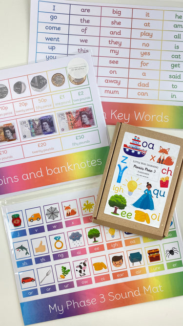 Educational Flashcards and Learning Mats by Little Boo Learning