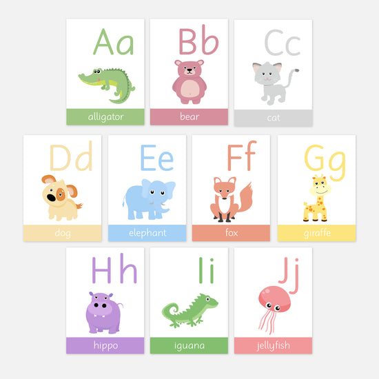 Animal Alphabet Toddler Flashcards | Early Years Learning Resources ...