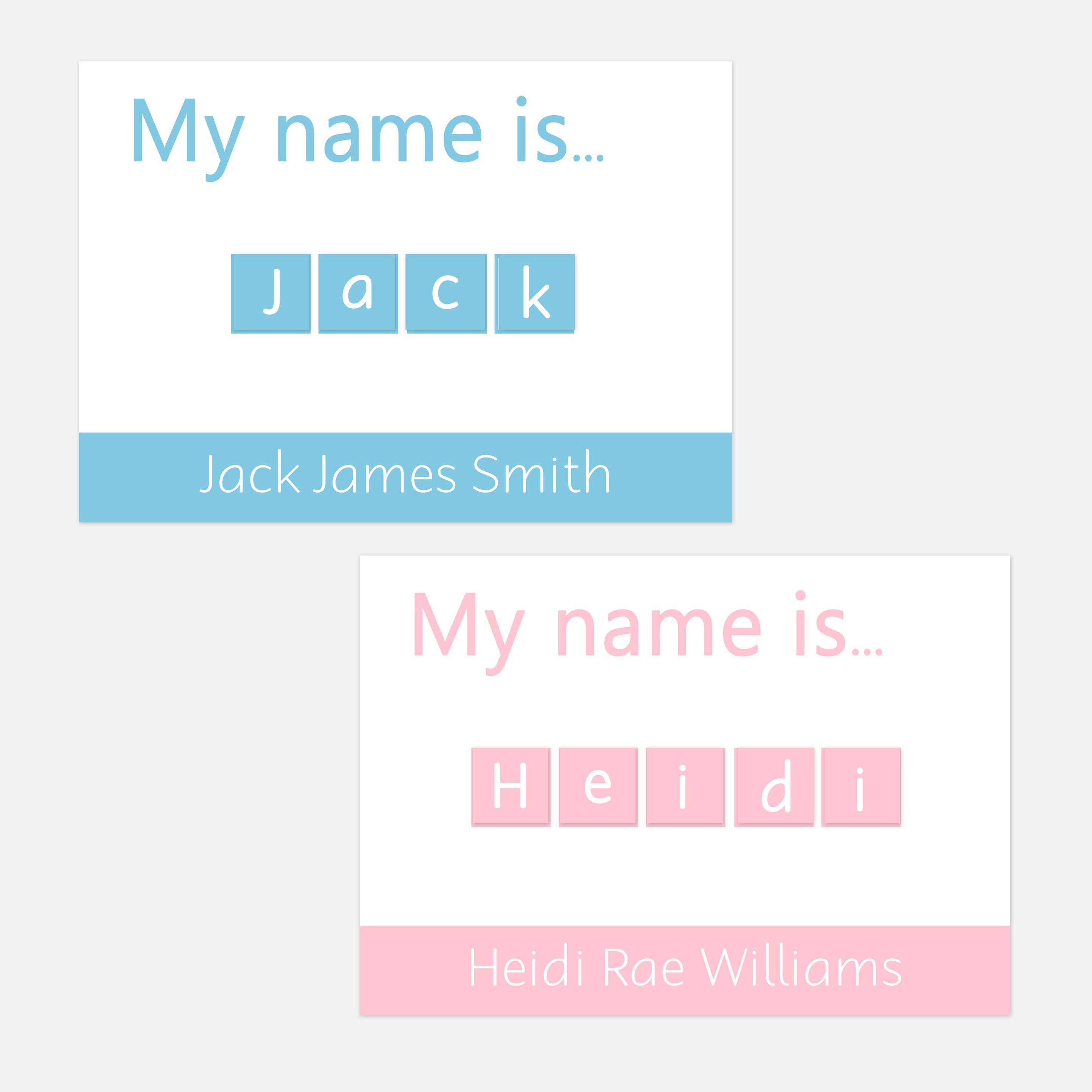 Personalised 'My Name is...' Spelling Mat | Learn to spell resources ...